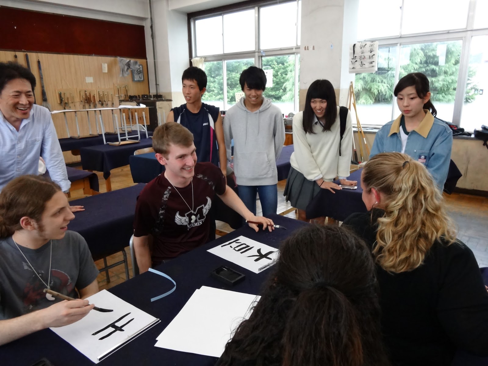 Japan Trip 2015: Shiojiri Shigakukan High School - Club Activities