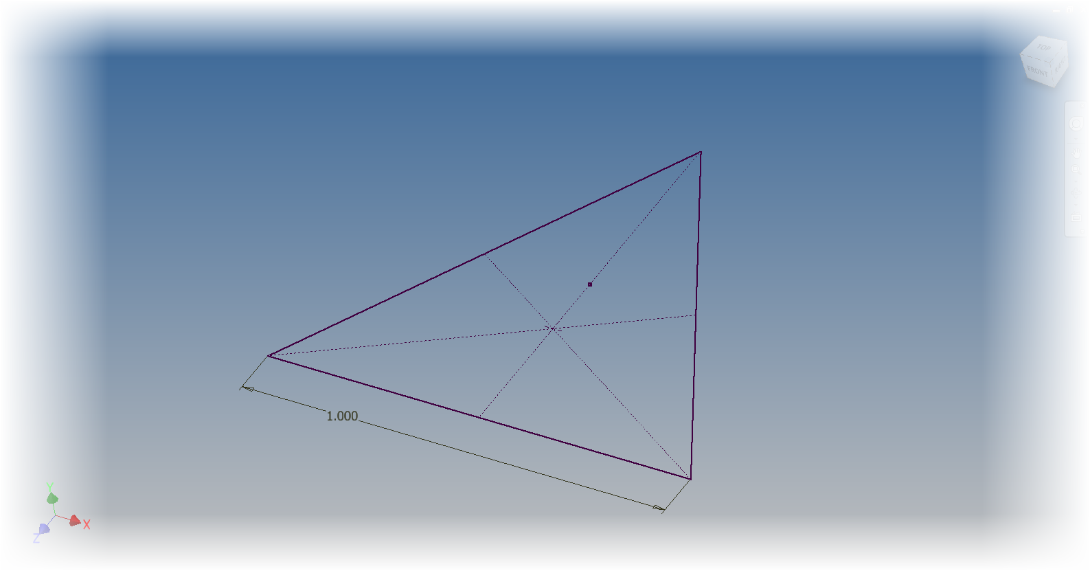 Bisecting the triangle