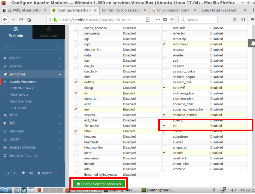 CASOS SIN RESOLVER EN TU MAQUINA: ACTIVAR SEGURIDAD EN APACHE