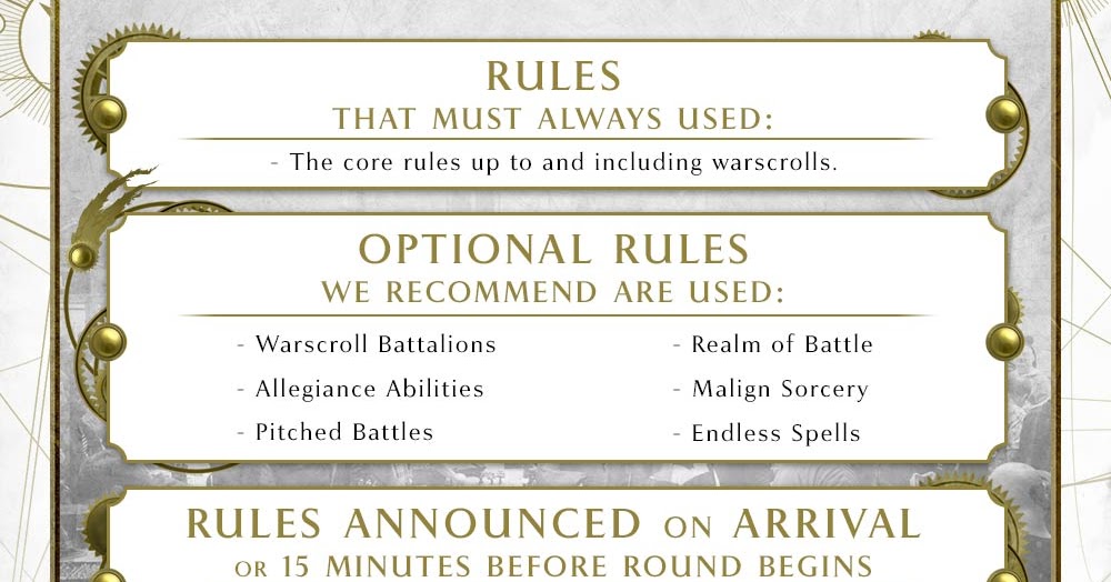 Which Rules to Use for Tournaments and Events - Faeit 212