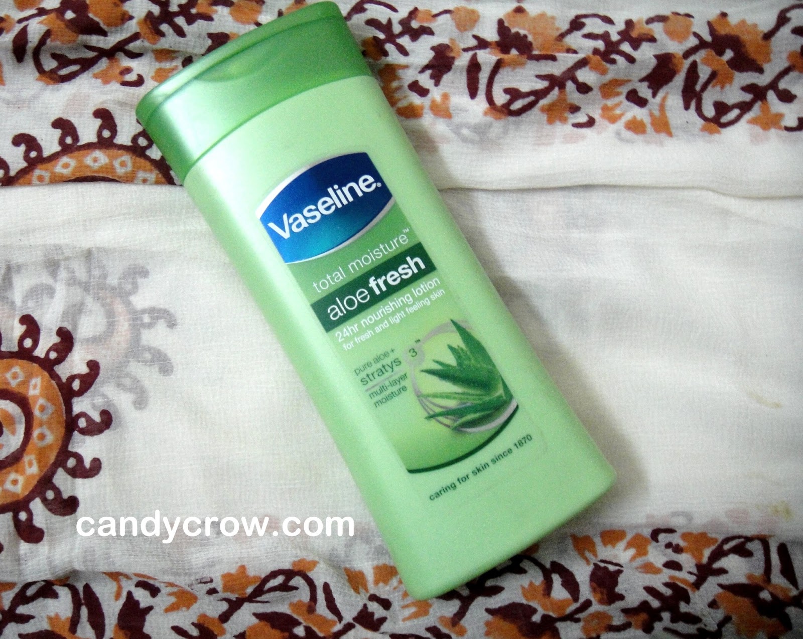 Vaseline Aloe Vera Body lotion Review - Candy Crow