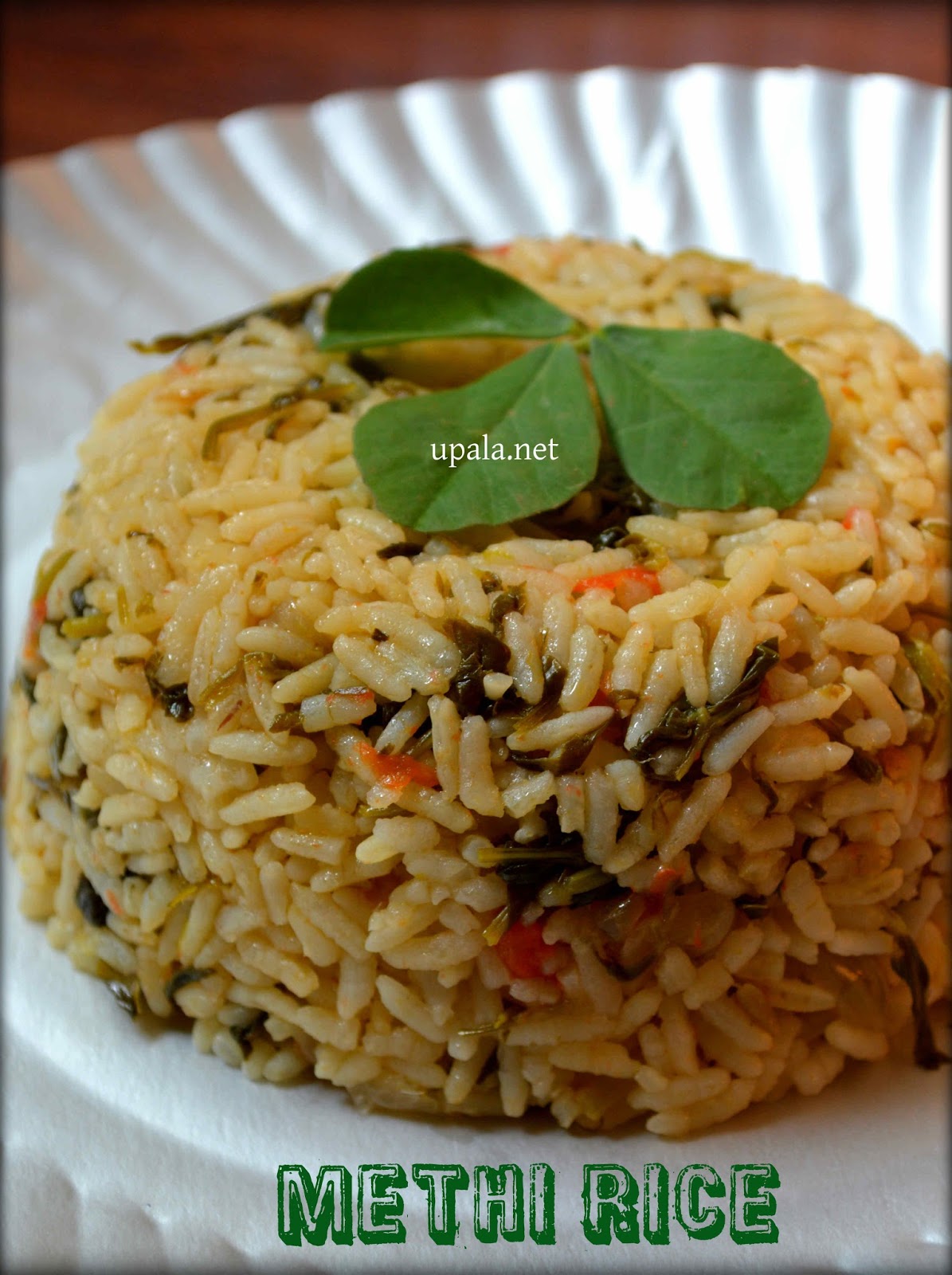 Upala: Methi Rice/Vendhaya Keerai Sadam