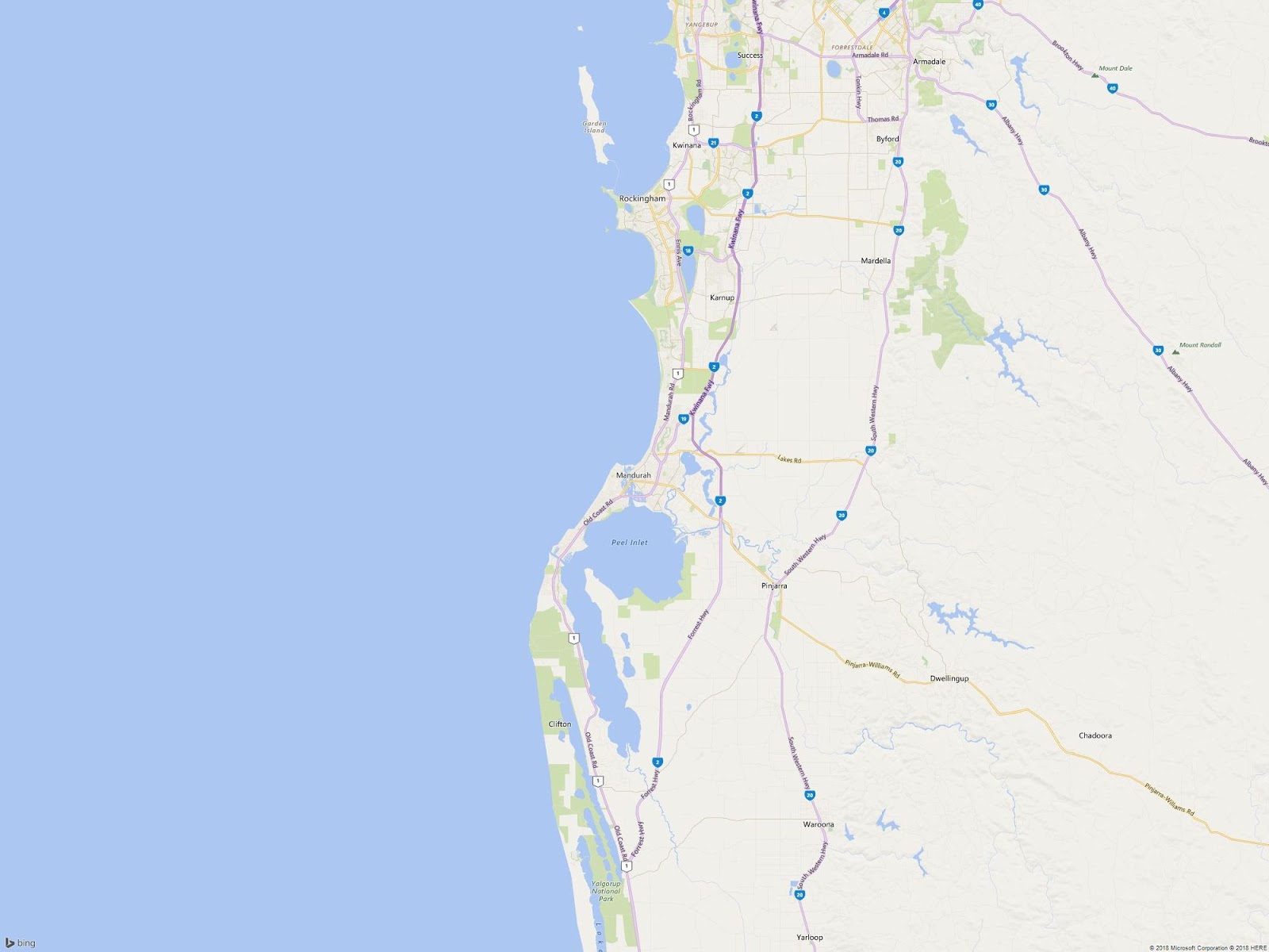 Mandurah Map Free Download