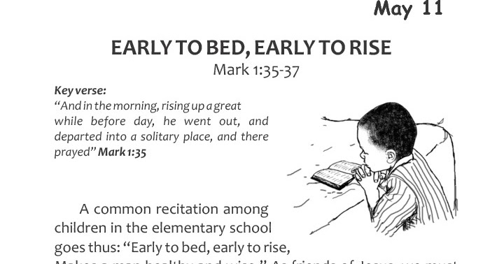 Early to Bed, Early to Rise