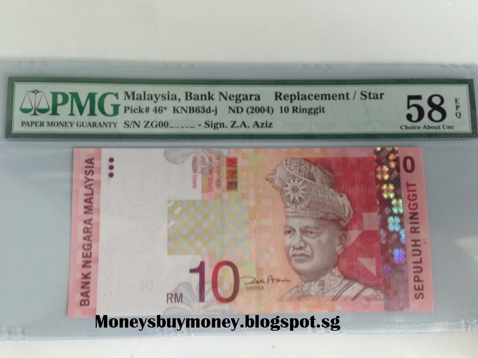 MoneysbuyMoney: Malaysia RM10 Replacement 11 Series Bank Negara ...