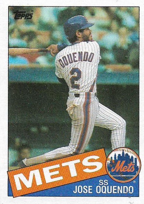 1985 Topps: #598 - Jose Oquendo