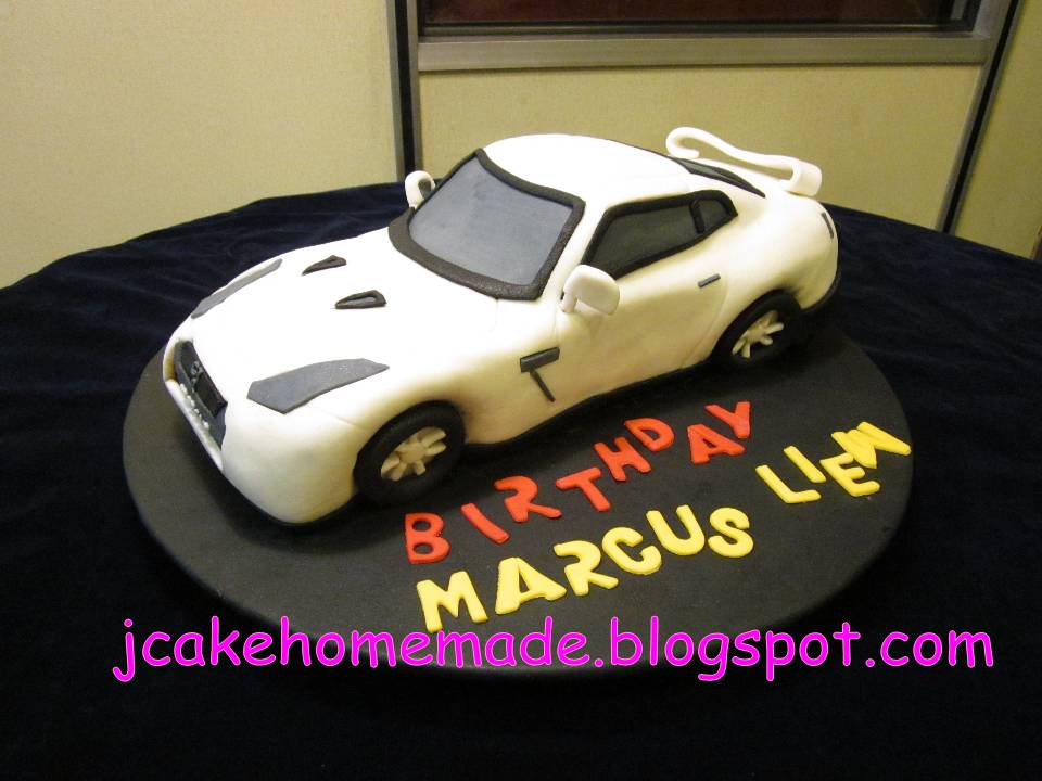 Jcakehomemade: 3D Nissan GTR car cake