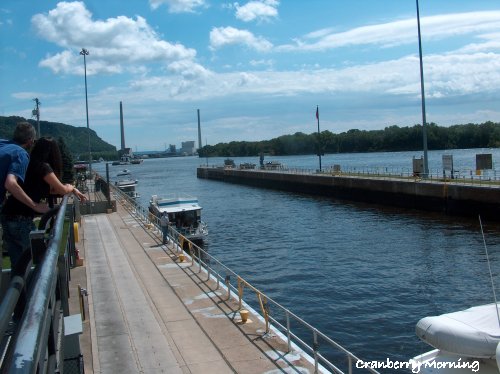 Cranberry Morning: Mississippi River Lock and Dam No. 4 - Alma, Wisconsin