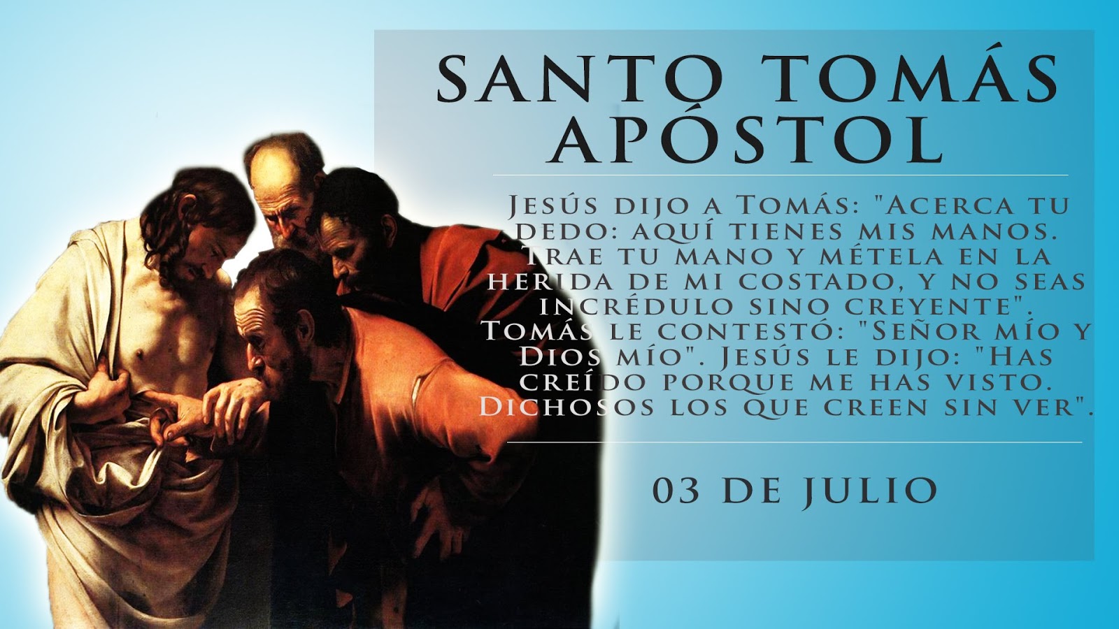 ® Santoral Católico ®: Santo Tomas Apóstol