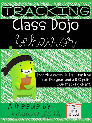 For the Love of First Grade: Tracking Class Dojo Behavior