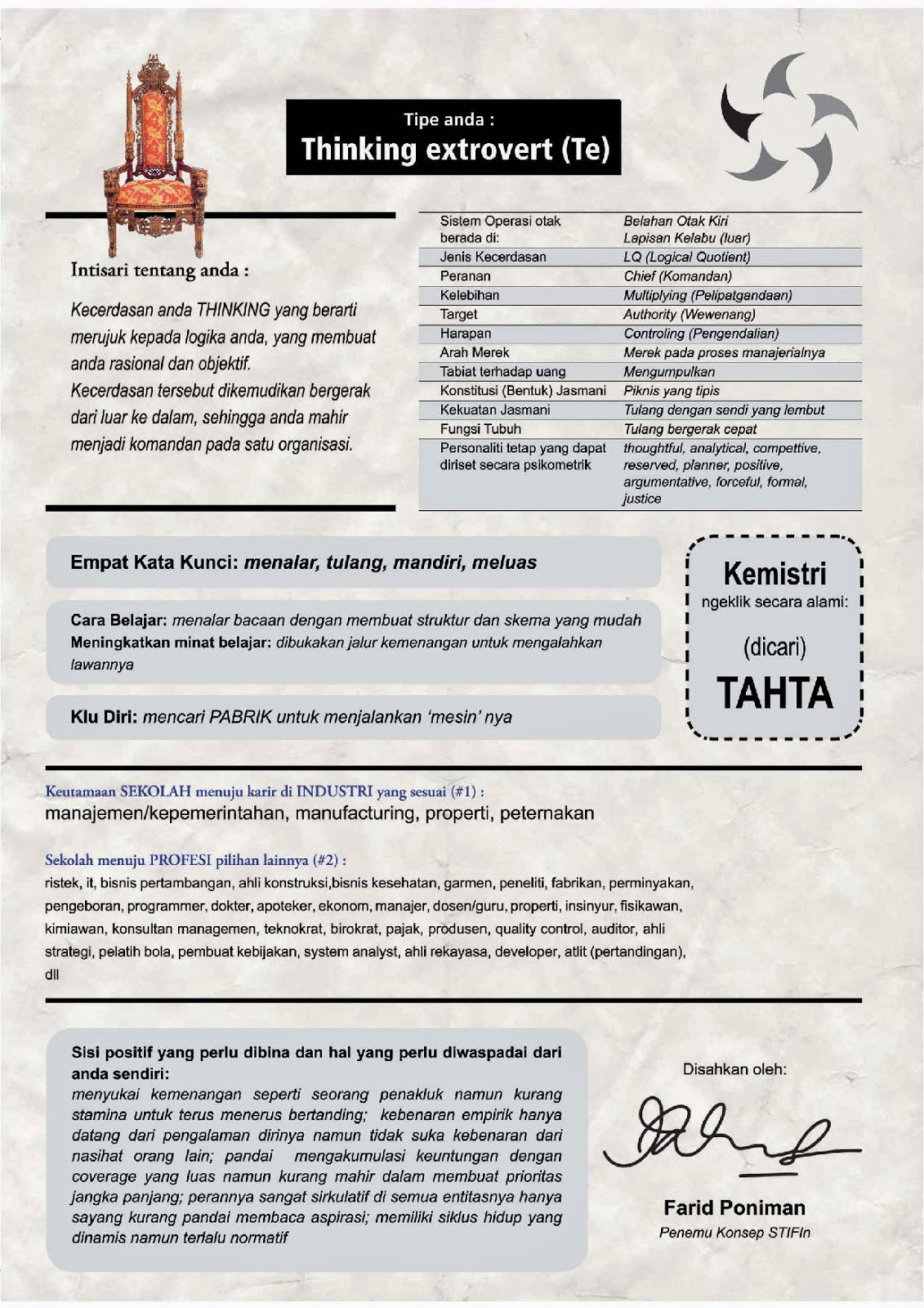 #STIFIniary : Thinking extrovert