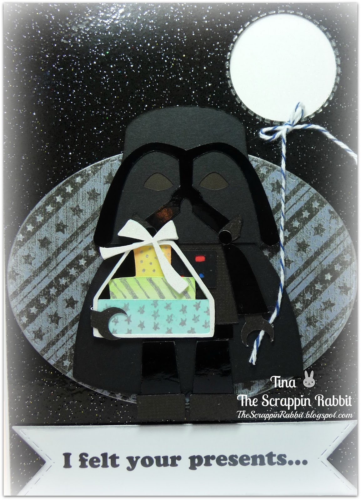 The Scrappin Rabbit: Darth Vader Lego Mini Figure Birthday Card