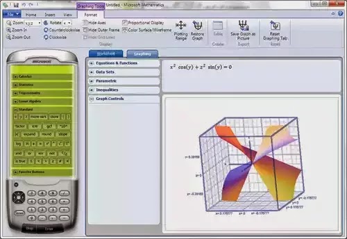 Математика на повышенном уровне: Microsoft Mathematics 4.0