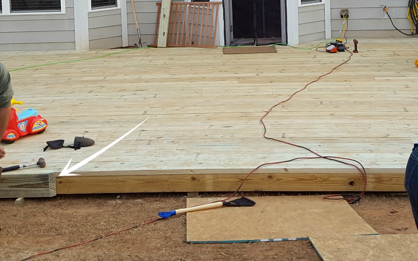 Duo Ventures: DIY Floating Ground-Level Deck