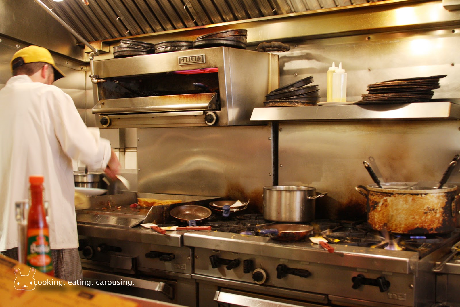 cooking. eating. carousing.: coyotes, big man breakfast