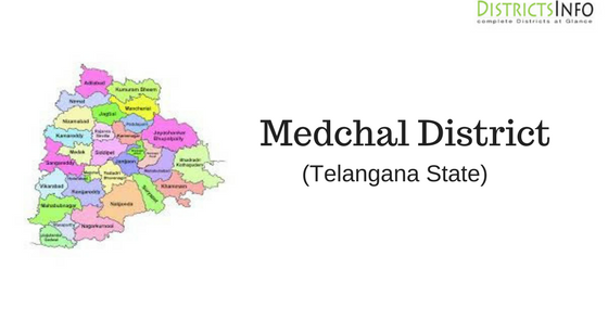 Medchal District with Mandals in Telangana State