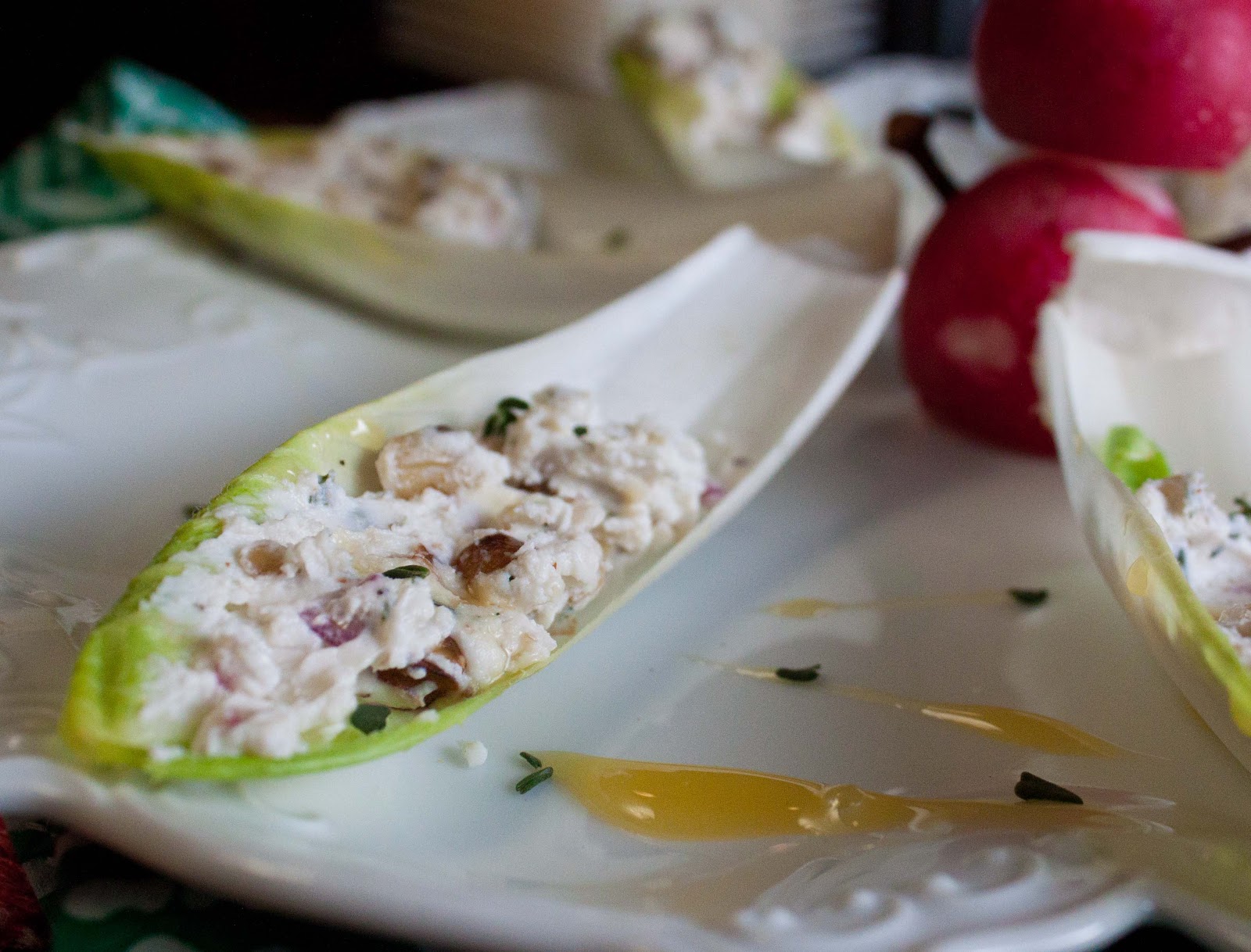 Fat and Happy Blog: Simple Holiday Appetizers: Walnut Stuffed Endive ...