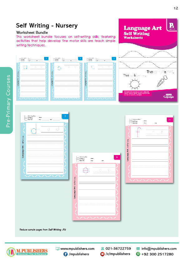 Pre-primary books catalogue 2018 by M.Publishers