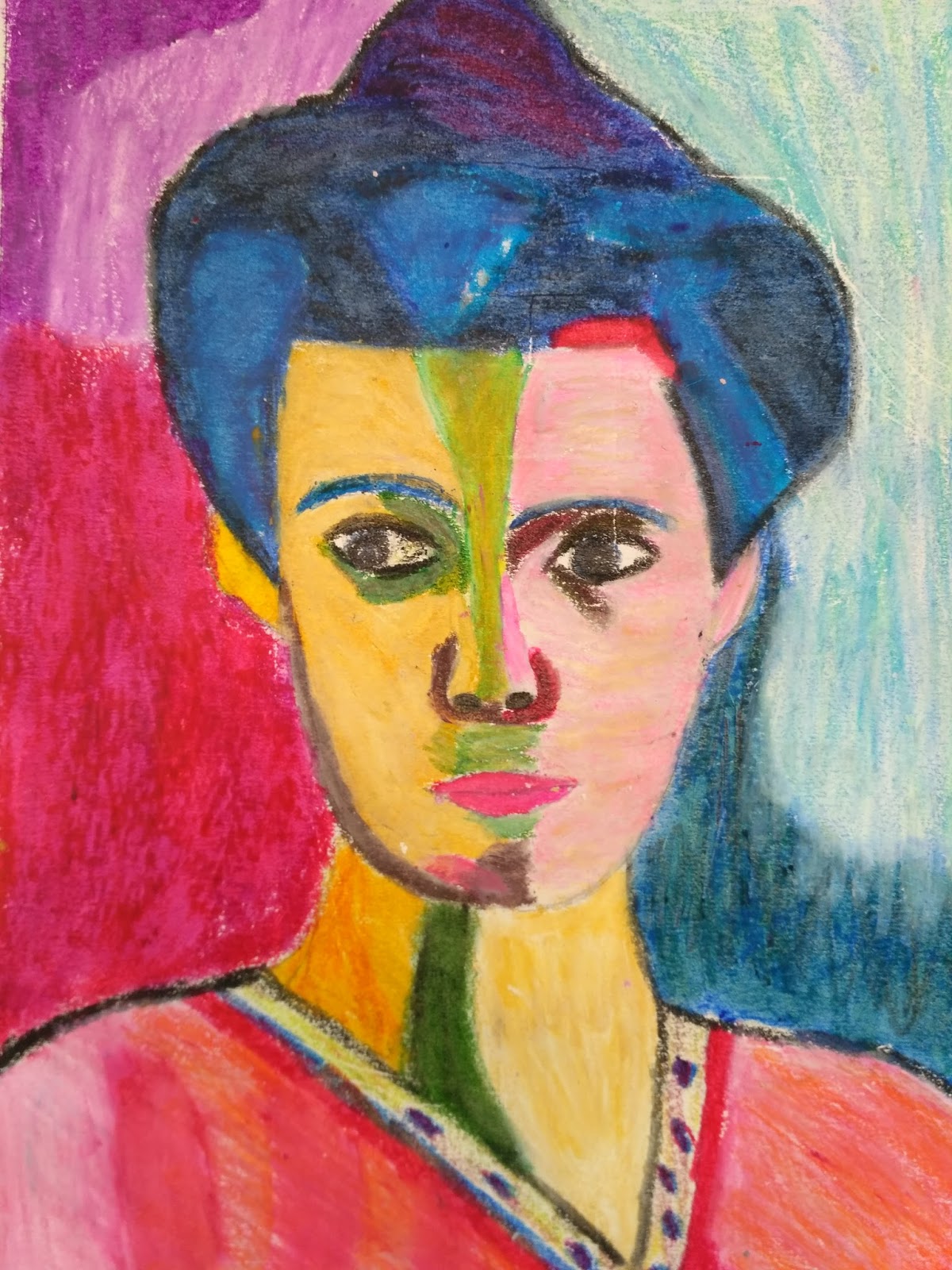 ¡Manualidades del Colegio El Salvador!: "La raya verde" de Matisse ...