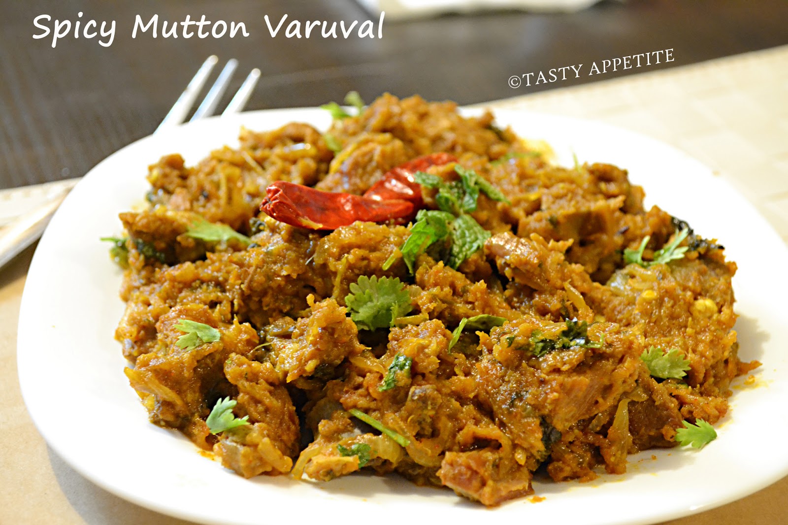 How to make Chettinad Mutton Fry / Kari Varuval / Spicy Mutton Fry ...