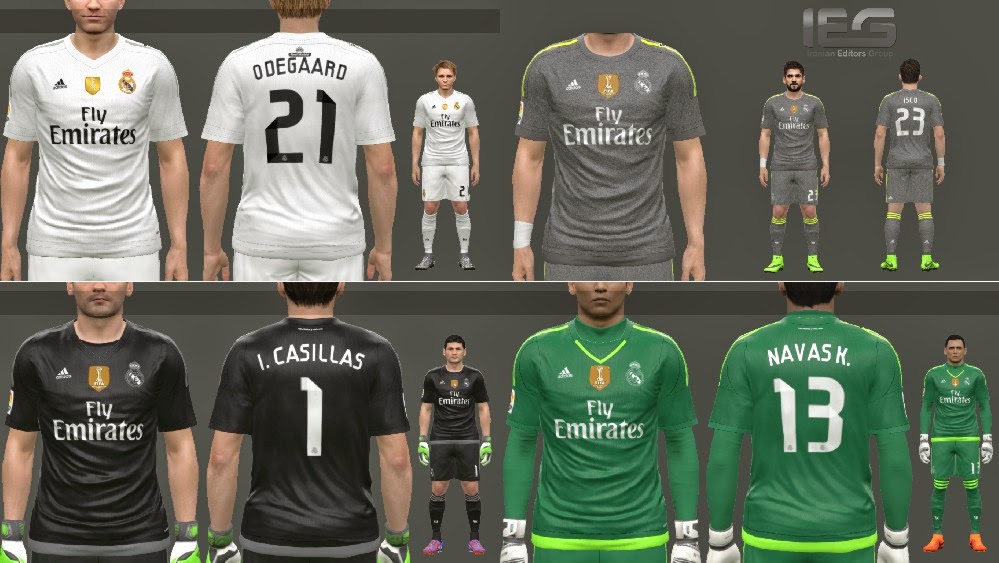 pes-modif: PES 2015 Real Madrid 2015-16 Kits by MoHaMmAd