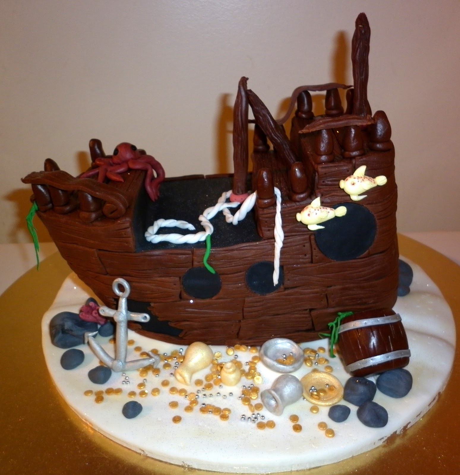 Caketopia: Samuel's Sunken Ship Cake