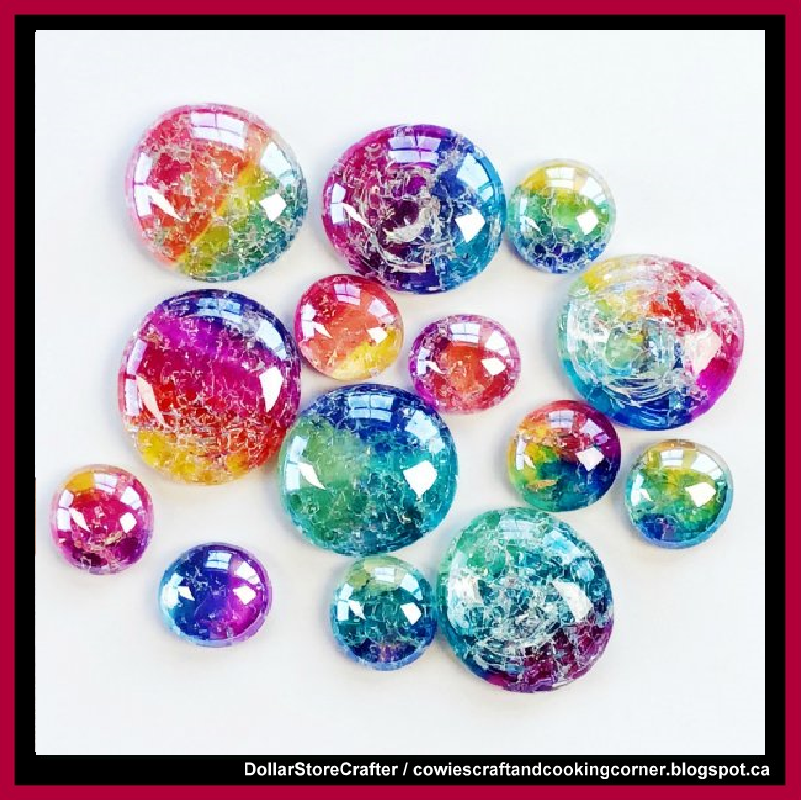 Dollar Store Crafter: DIY Glass Cracked Gems And Stones Jewelry ...