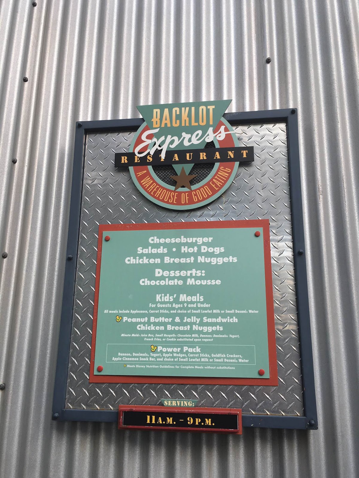 Backlot Express at Hollywood Studios