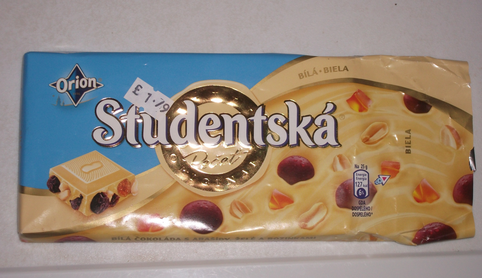 Nestlé Orion Studentská White Chocolate