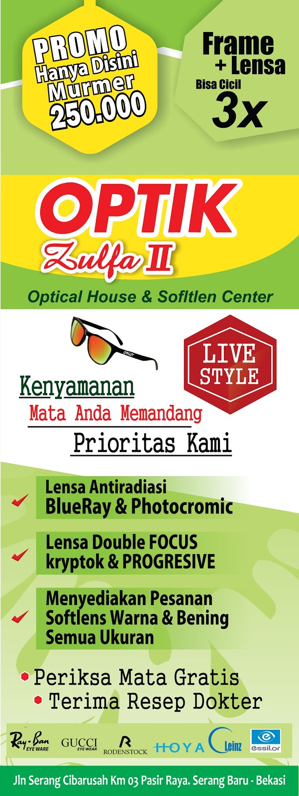 Contoh Brosur Optik Kacamata