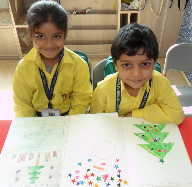 On the top of the World...: Painting their Dreams! (Sr. Kg – Witty Udaipur)