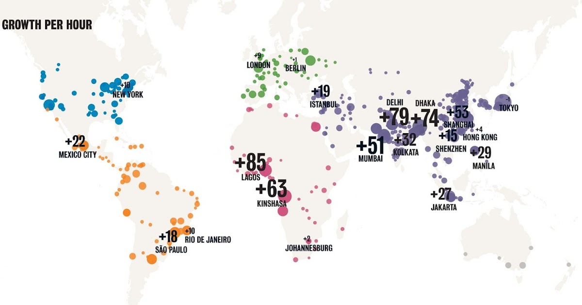 Map of the Week: Worldwide Urbanization