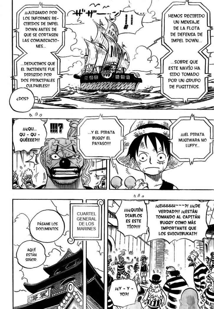 One Piece Manga Capitulo 549. Zarpando a la batalla ~ ParaisoGrandLine