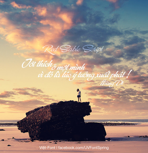 Red Sable Script tiếng Việt ~ Font Việt hóa miễn phí