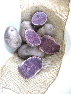 Foodwanderings: Smashed Majestic Purple Potatoes