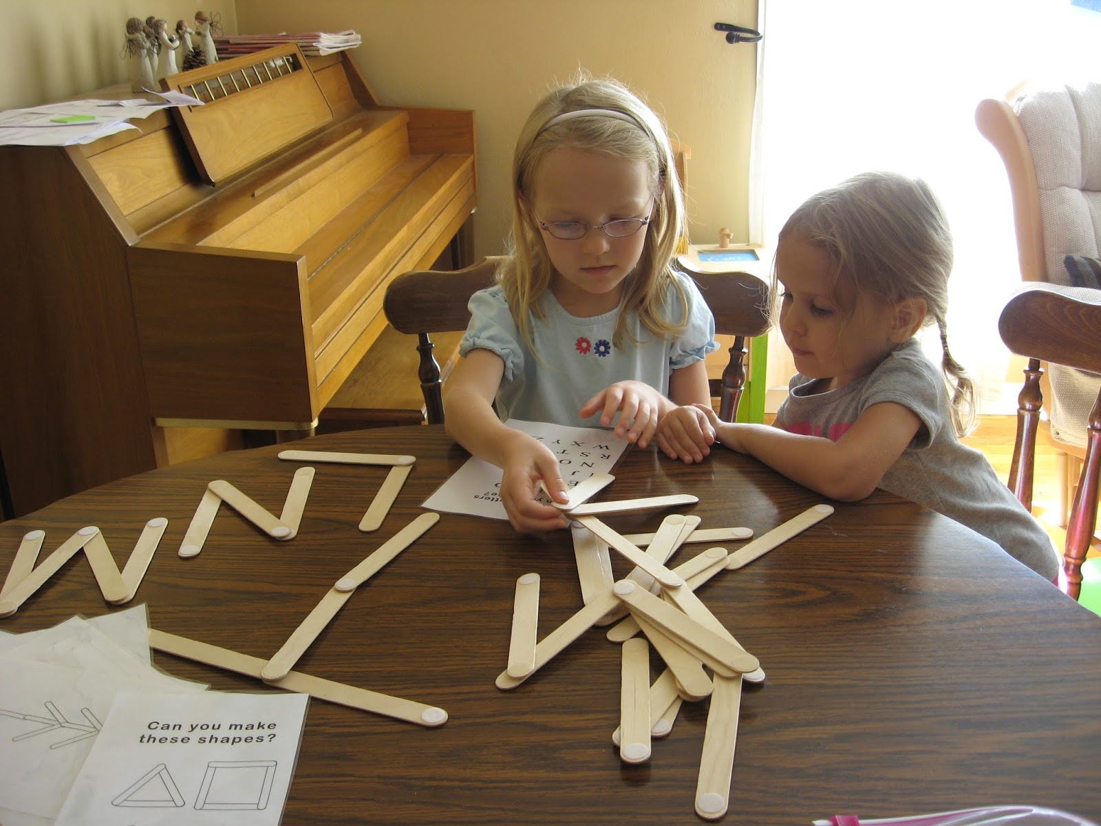 One Little Word She Knew: Pinterest Find: Shape Sticks