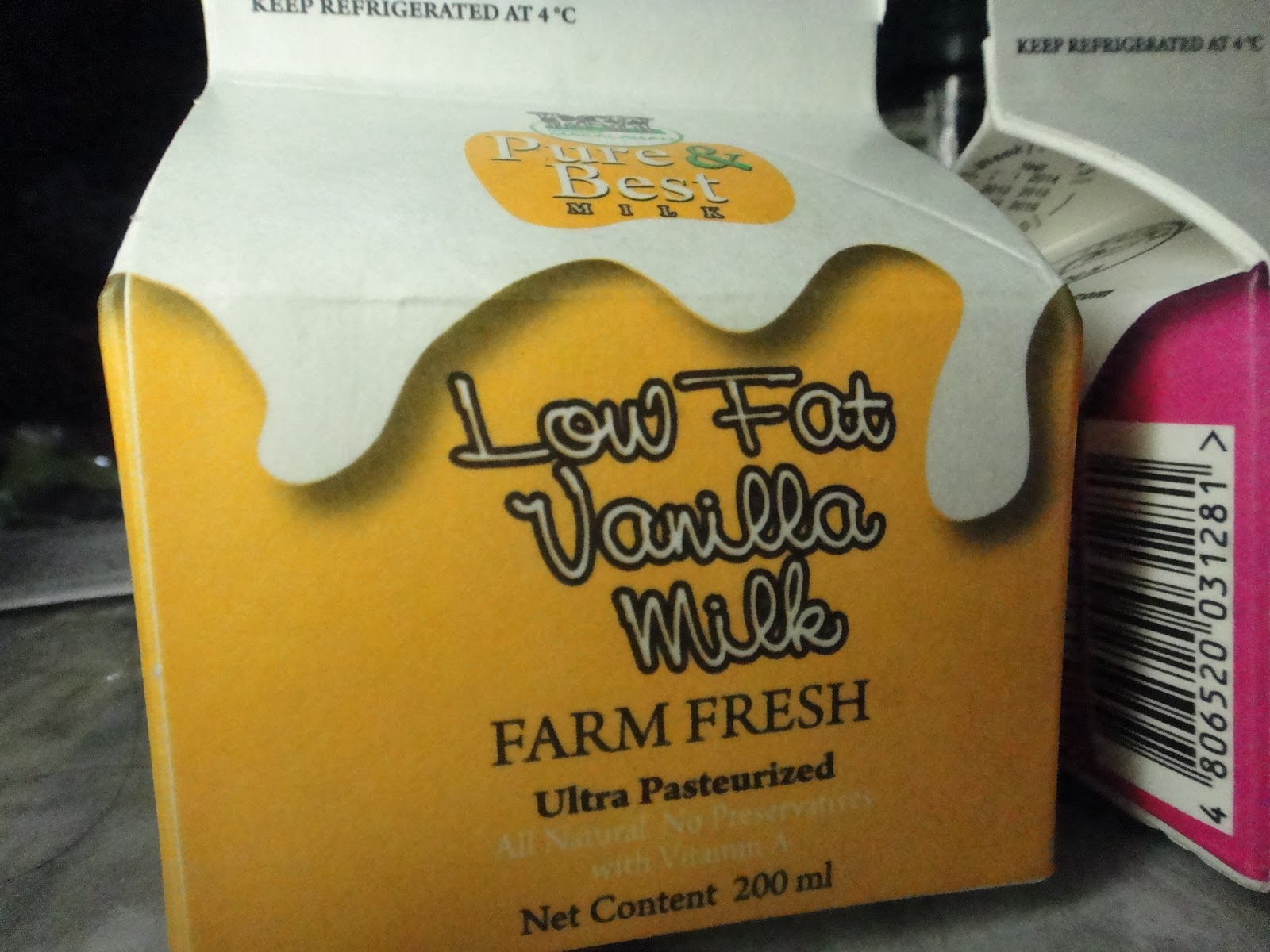 Everyday Food Bites: Pure & Best Milk Carton: Vanilla, Strawberry ...