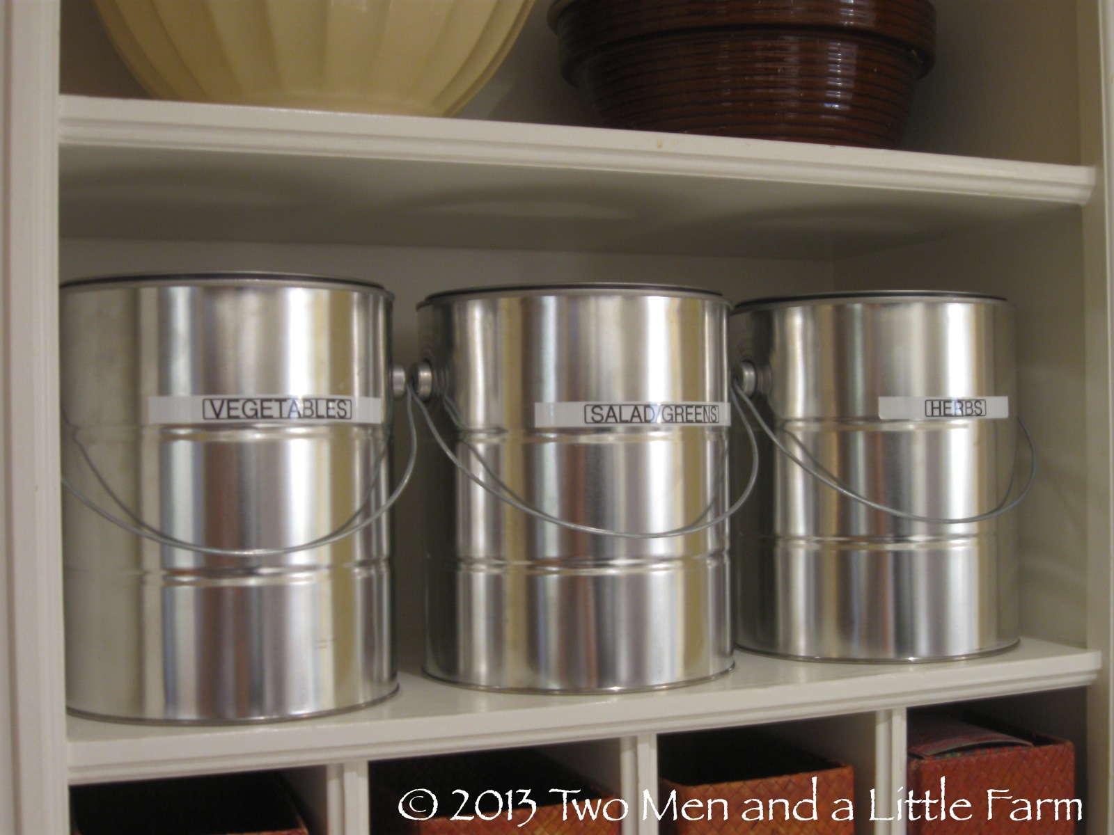 Two Men and a Little Farm: SEED STORAGE VAULT DIY