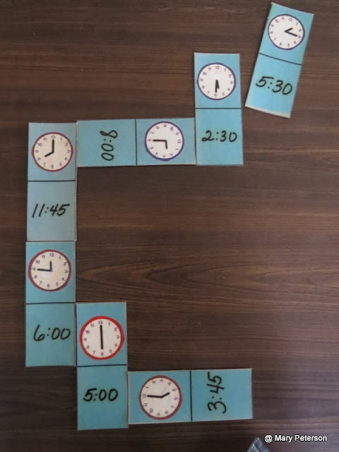 Games For Learning: Clock/time Dominoes