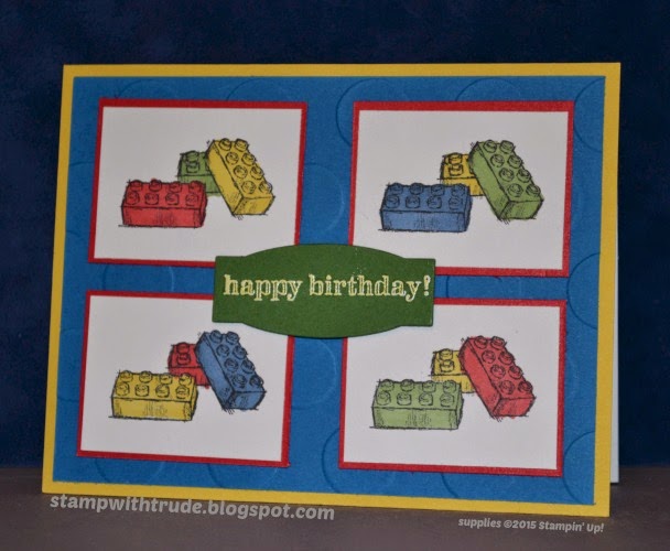 Stamp With Trude: Lego Birthday Card