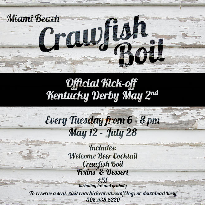 The Chowfather: Kentucky Derby Crawfish Boil @ Yardbird 5/2/15