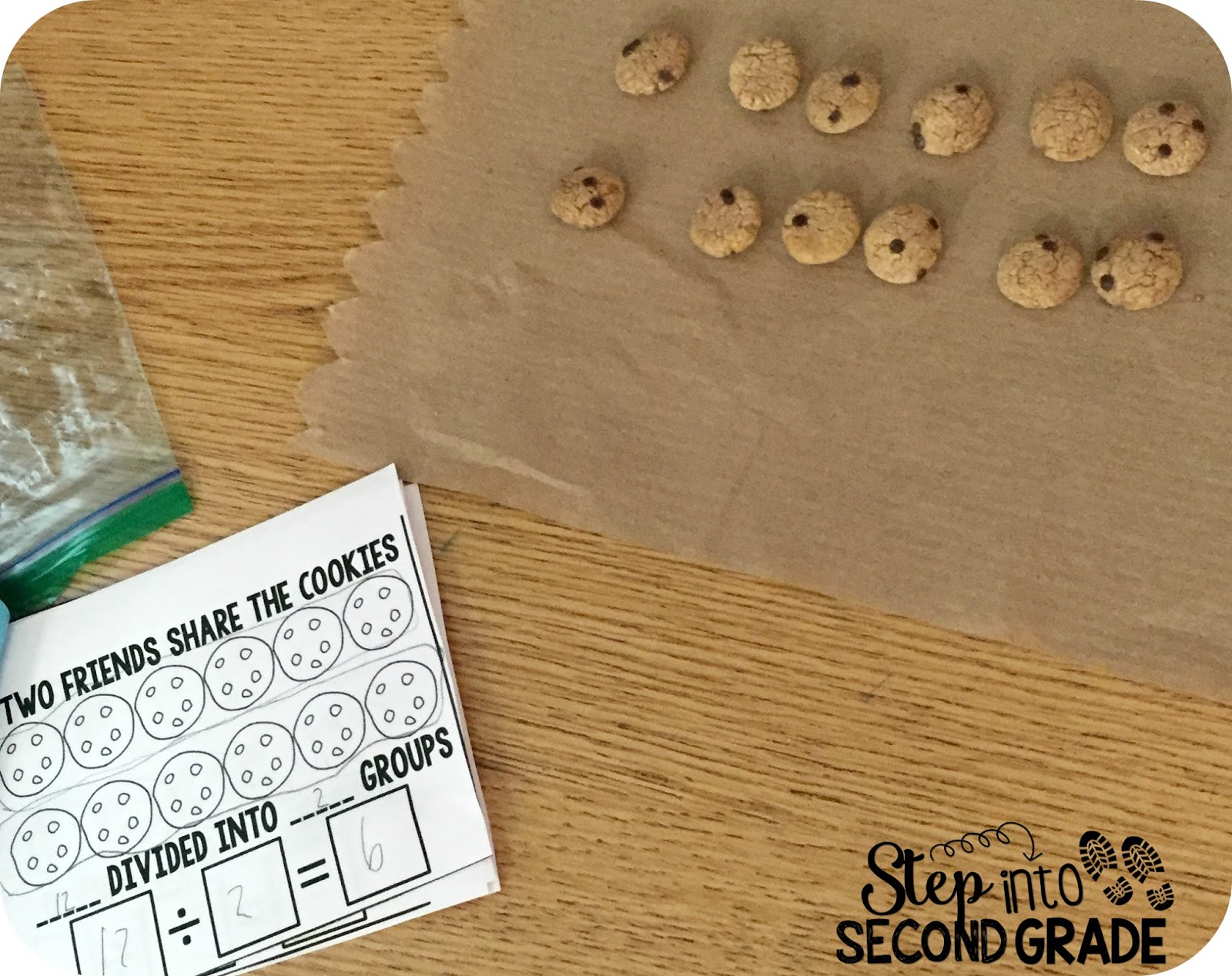Dividing with Cookies and a FREEBIE | Step into 2nd Grade with Mrs ...