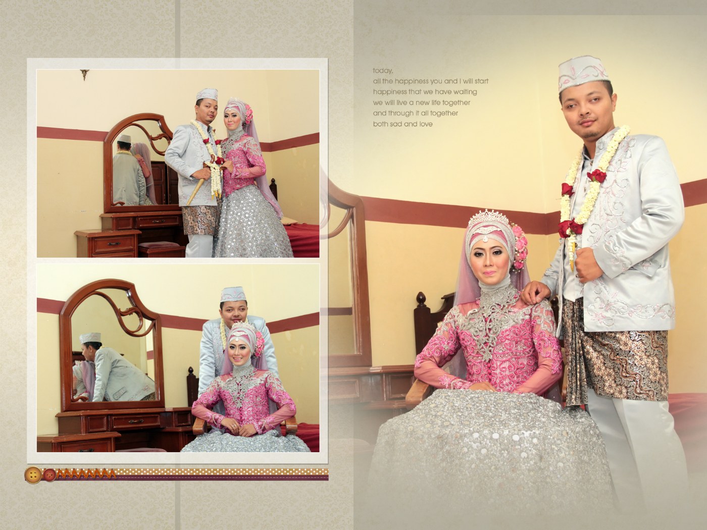 Contoh Photo Kolase Album Pernikahan Sederhana ~ Editing Album Wedding ...