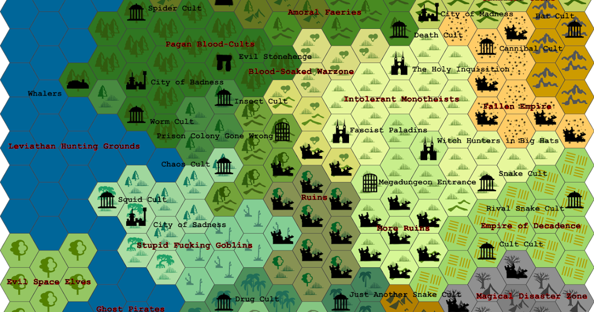 Against The Wicked City: Here Be Cannibals: Mapping Generic OSR-Land