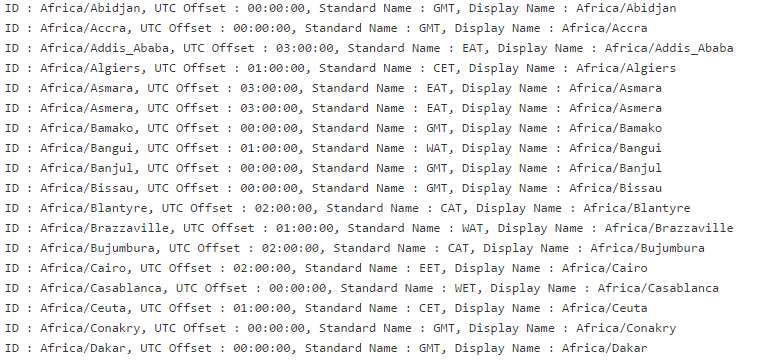 How to get Timezone ID's in C# - Coding Defined