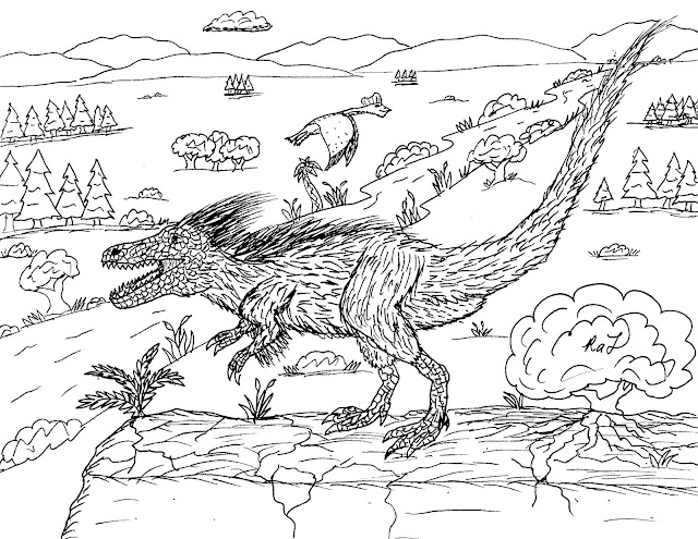 Robin's Great Coloring Pages: Moros intrepidus or wee rex