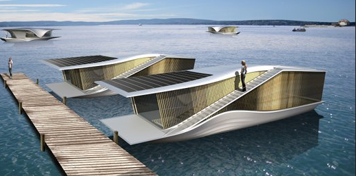 Barking Riverside: Solar powered floating homes