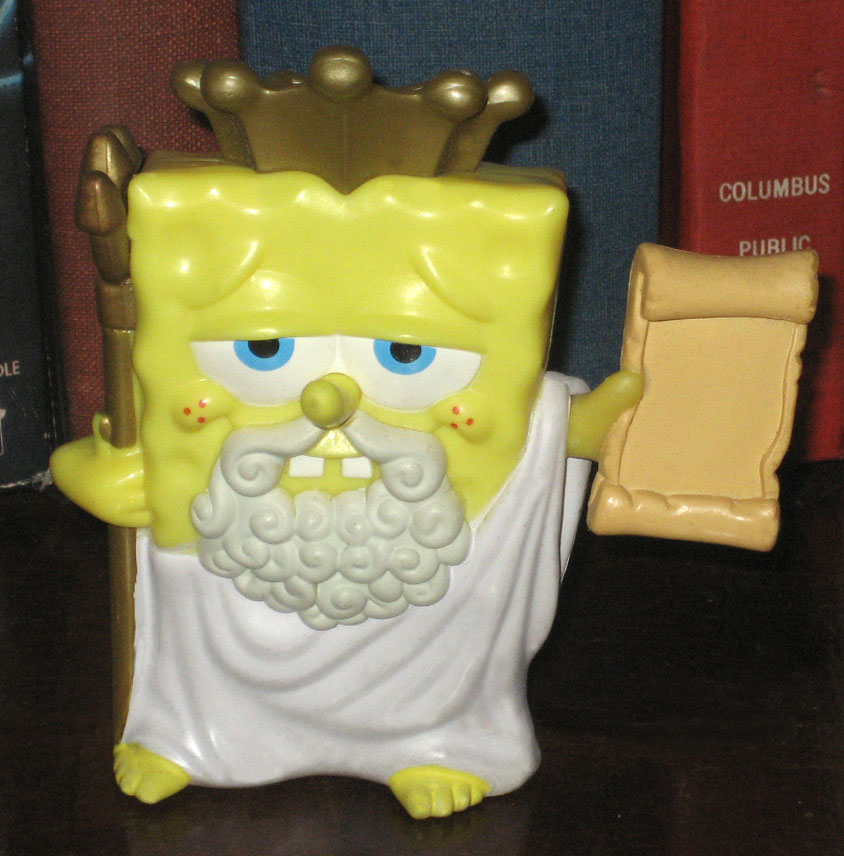 Percy's Fast Food Toy Stories : Greek god Spongebob - BK