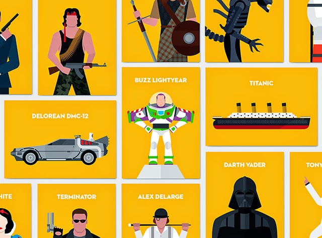 Iconic movie characters – PSD | Freebies PSD