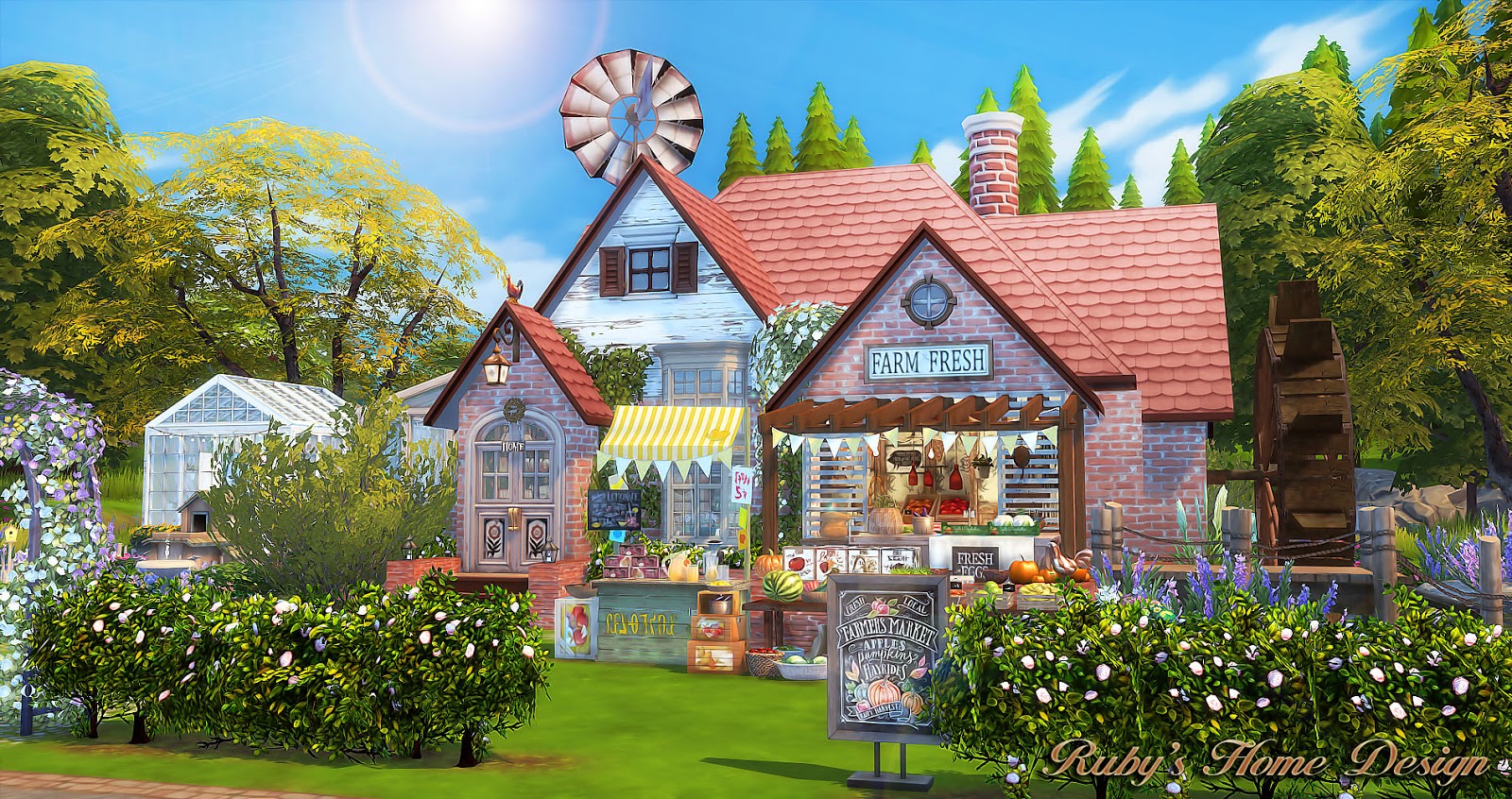 Sims 4 Farmer's Market 農莊的小市場 [Ruby Red Sims]